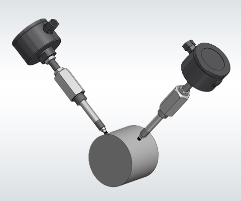 Sensorhalterung für Wirbelstrom Schwingwegsensoren